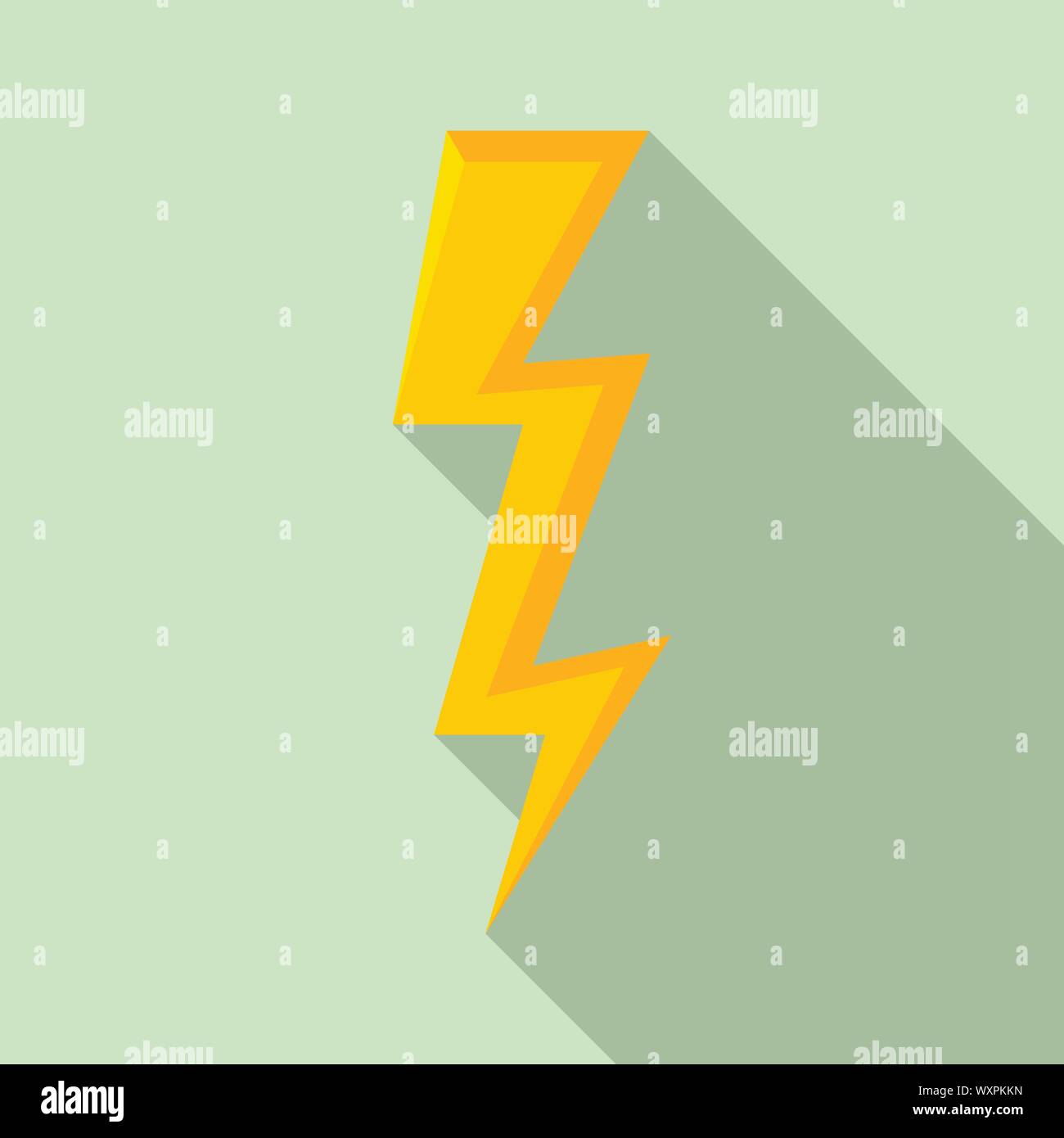 Speed lightning bolt icon. Flat illustration of speed lightning bolt ...