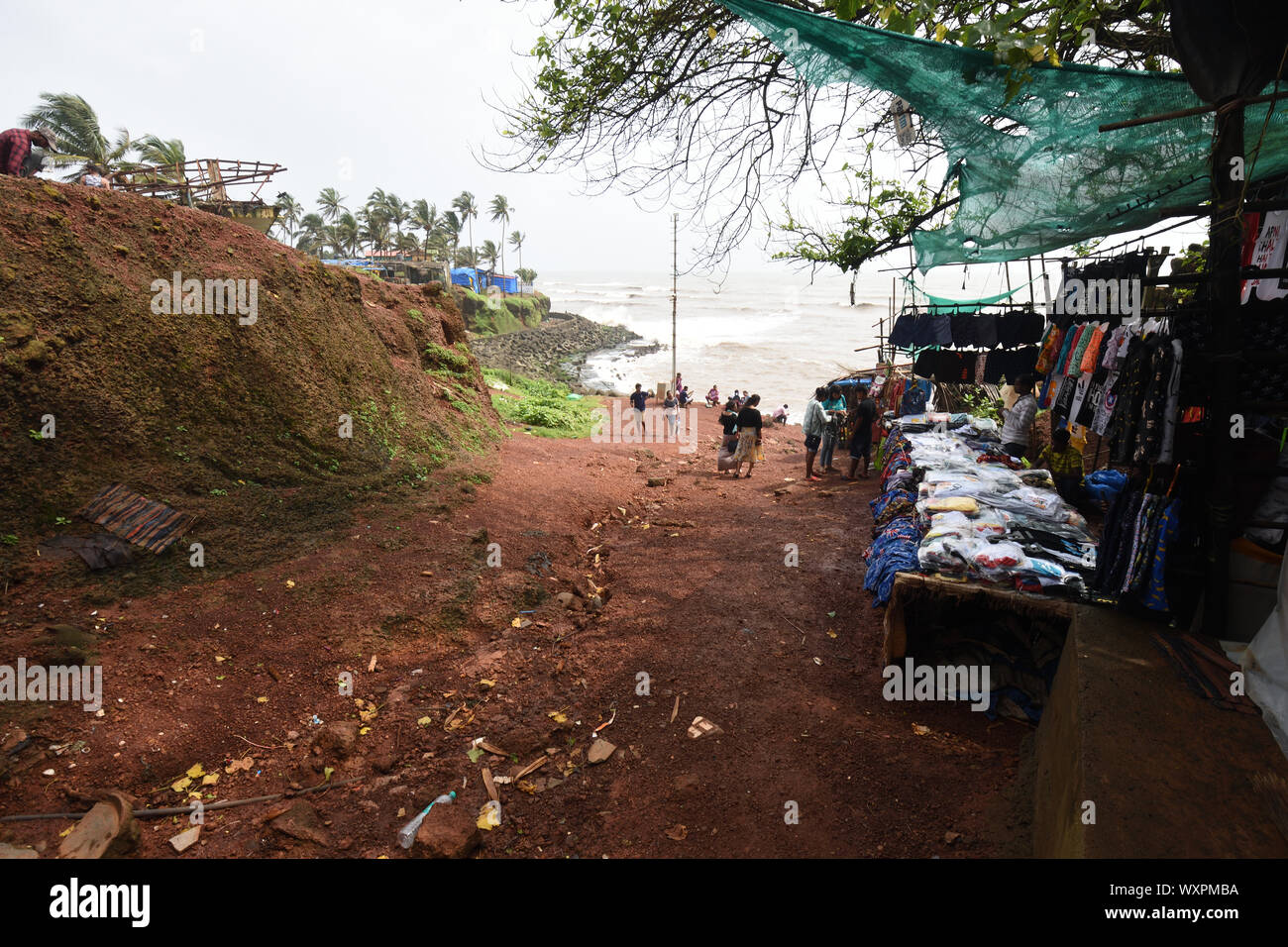 Anjuna beach ghat in Goa, India Stock Photo - Alamy