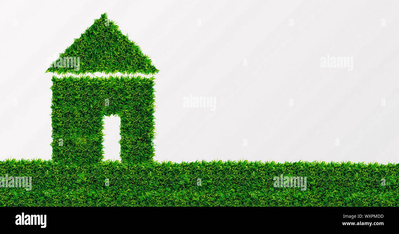 Green House building on white background, empty space Stock Photo - Alamy