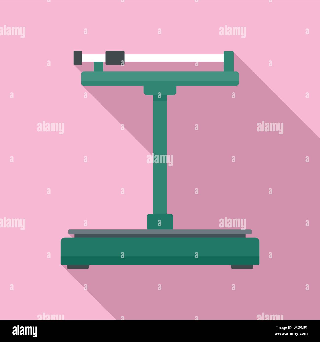 Mechanical scales icon. Flat illustration of mechanical scales vector ...