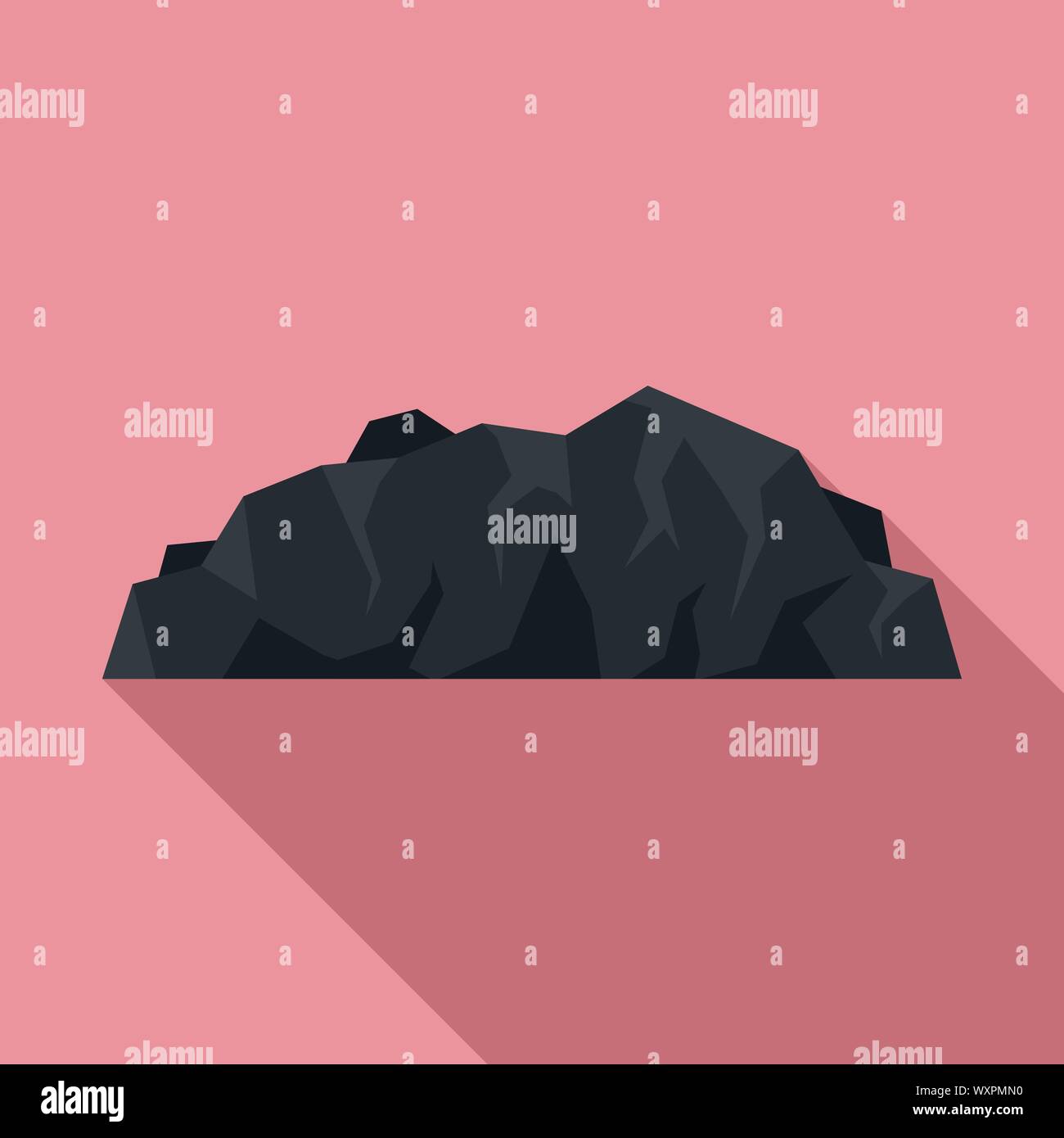 Charcoal icon. Flat illustration of charcoal vector icon for web design ...