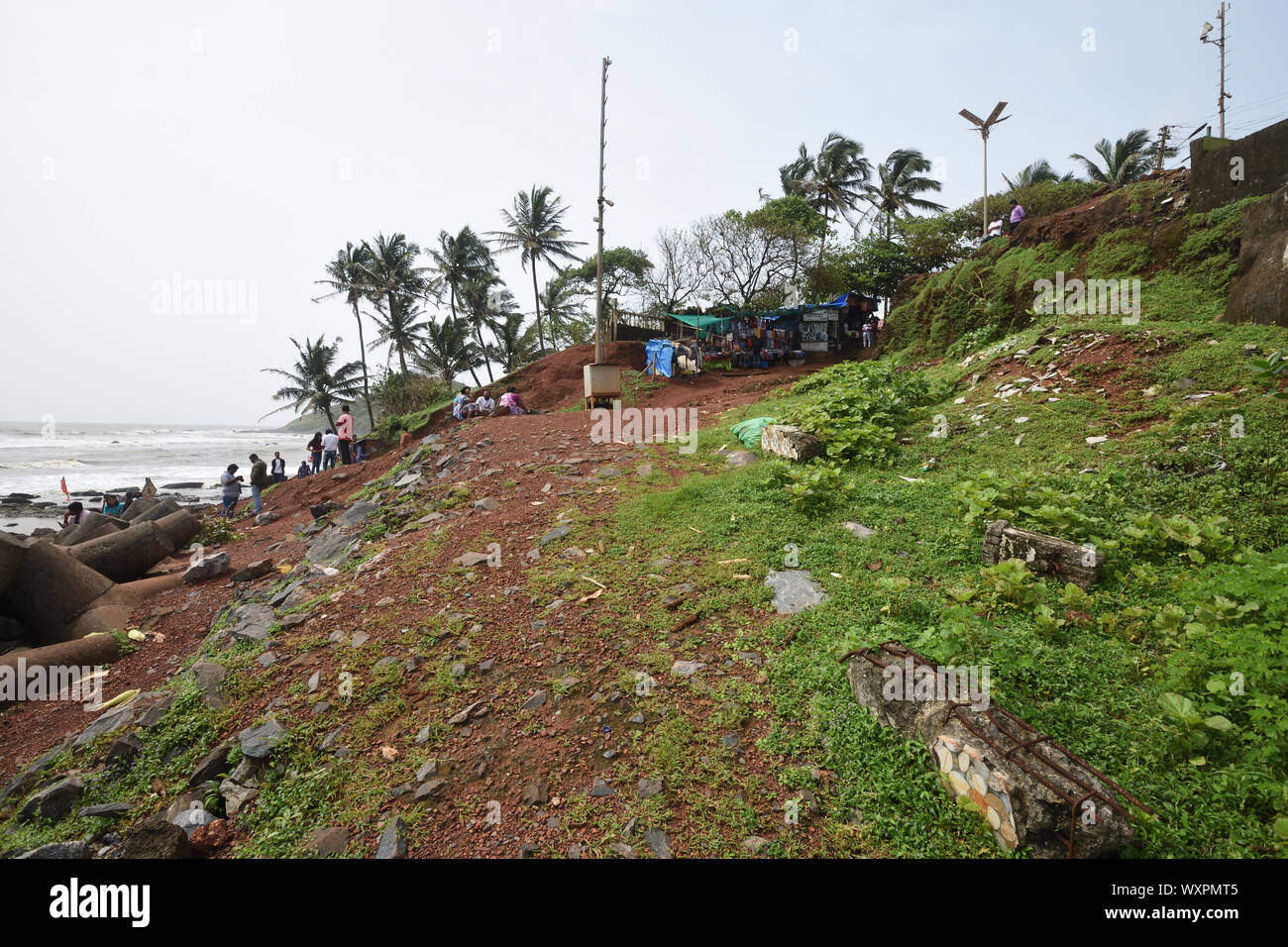 Anjuna beach ghat in Goa, India Stock Photo - Alamy
