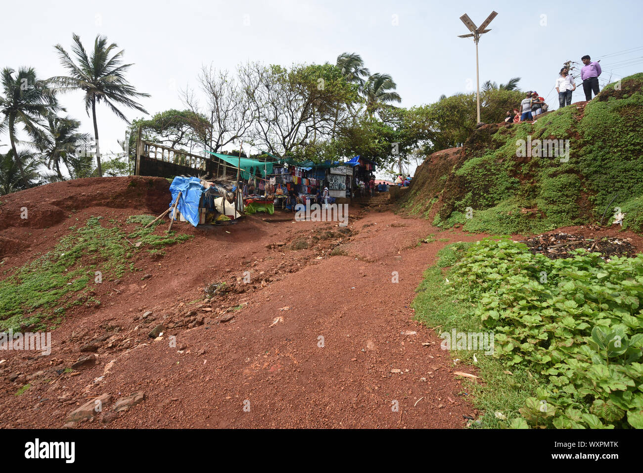 Anjuna beach ghat in Goa, India Stock Photo - Alamy