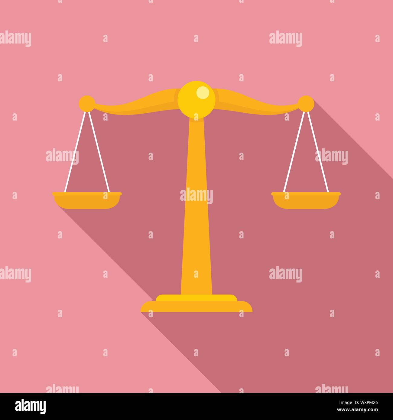 Balance icon. Flat illustration of balance vector icon for web design ...