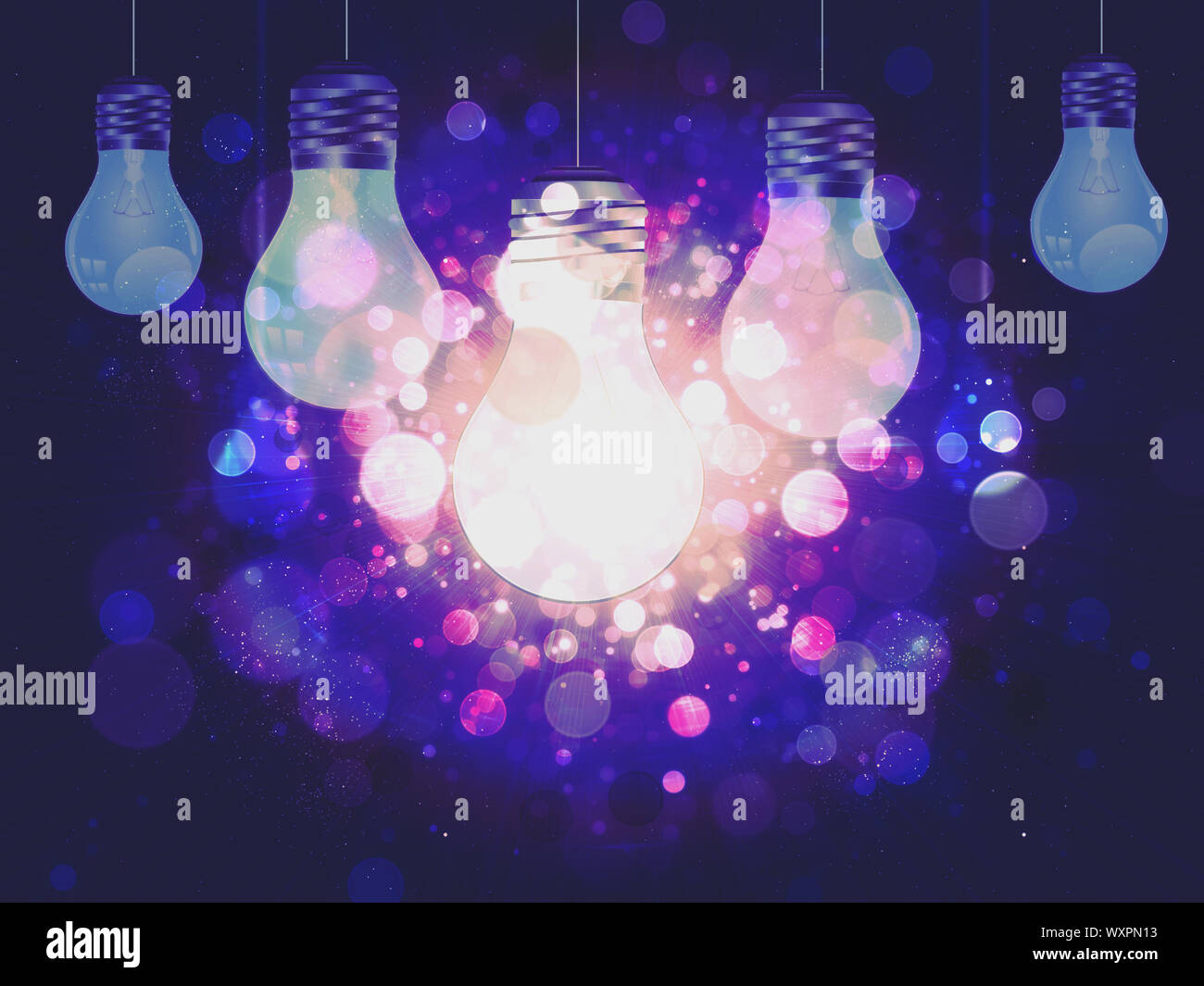 Cartoon light bulb hi-res stock photography and images - Alamy