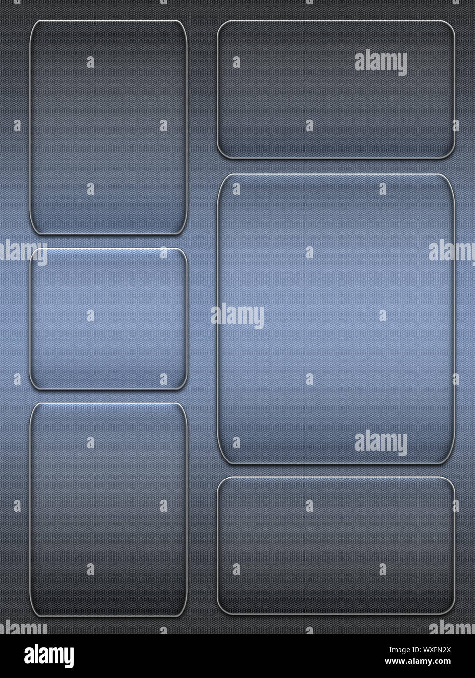 Abstract metal interface with glass buttons, plates Stock Photo - Alamy