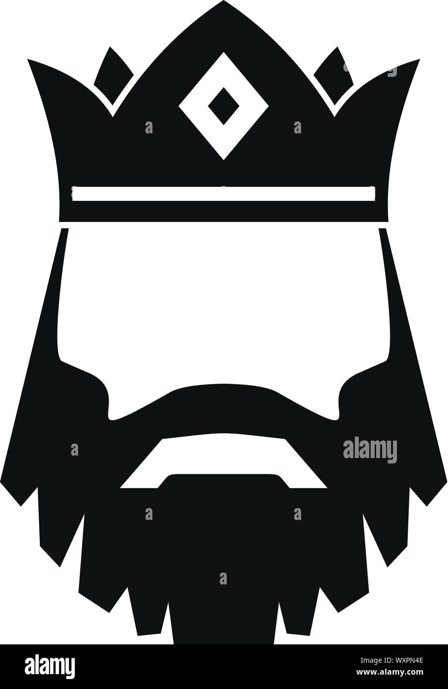 Knight king icon. Simple illustration of knight king vector icon for ...