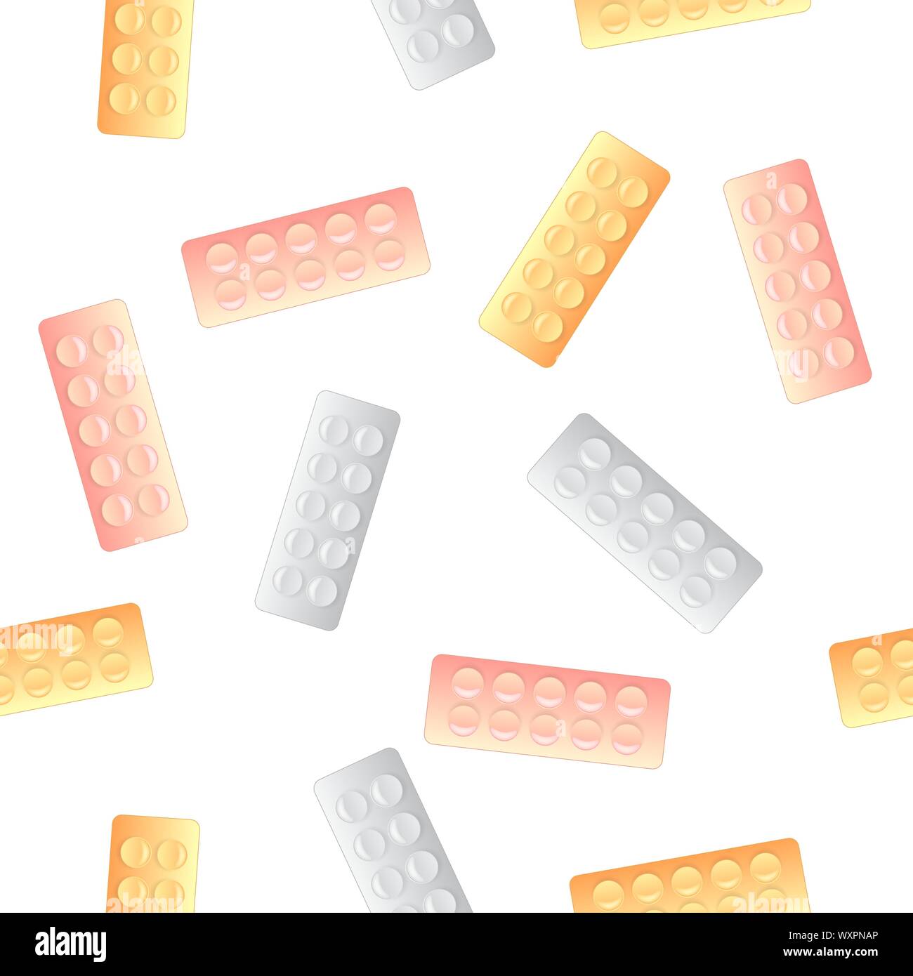 Colorful Pills Blisters Seamless Pattern Stock Vector Image & Art - Alamy