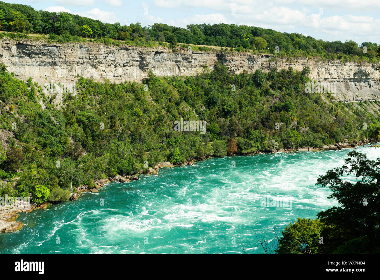 Lower Niagara River in the Niagara Gorge, Border Between Canada and ...
