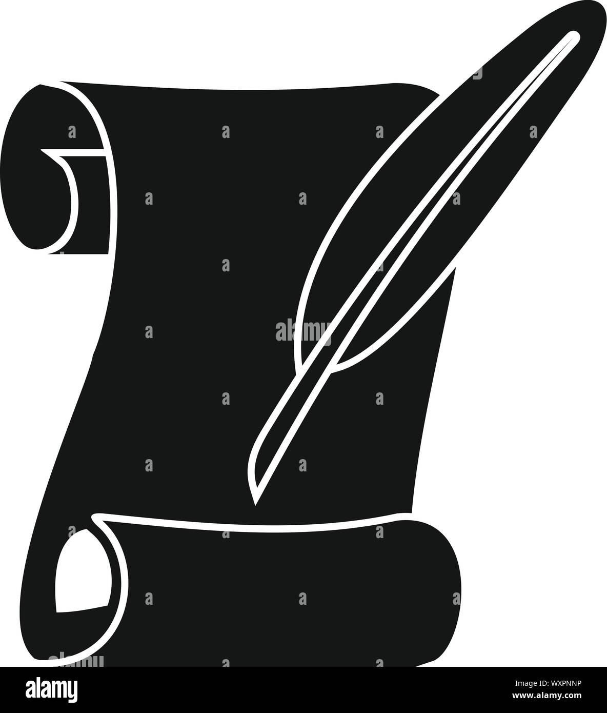 Medieval letter icon. Simple illustration of medieval letter vector ...