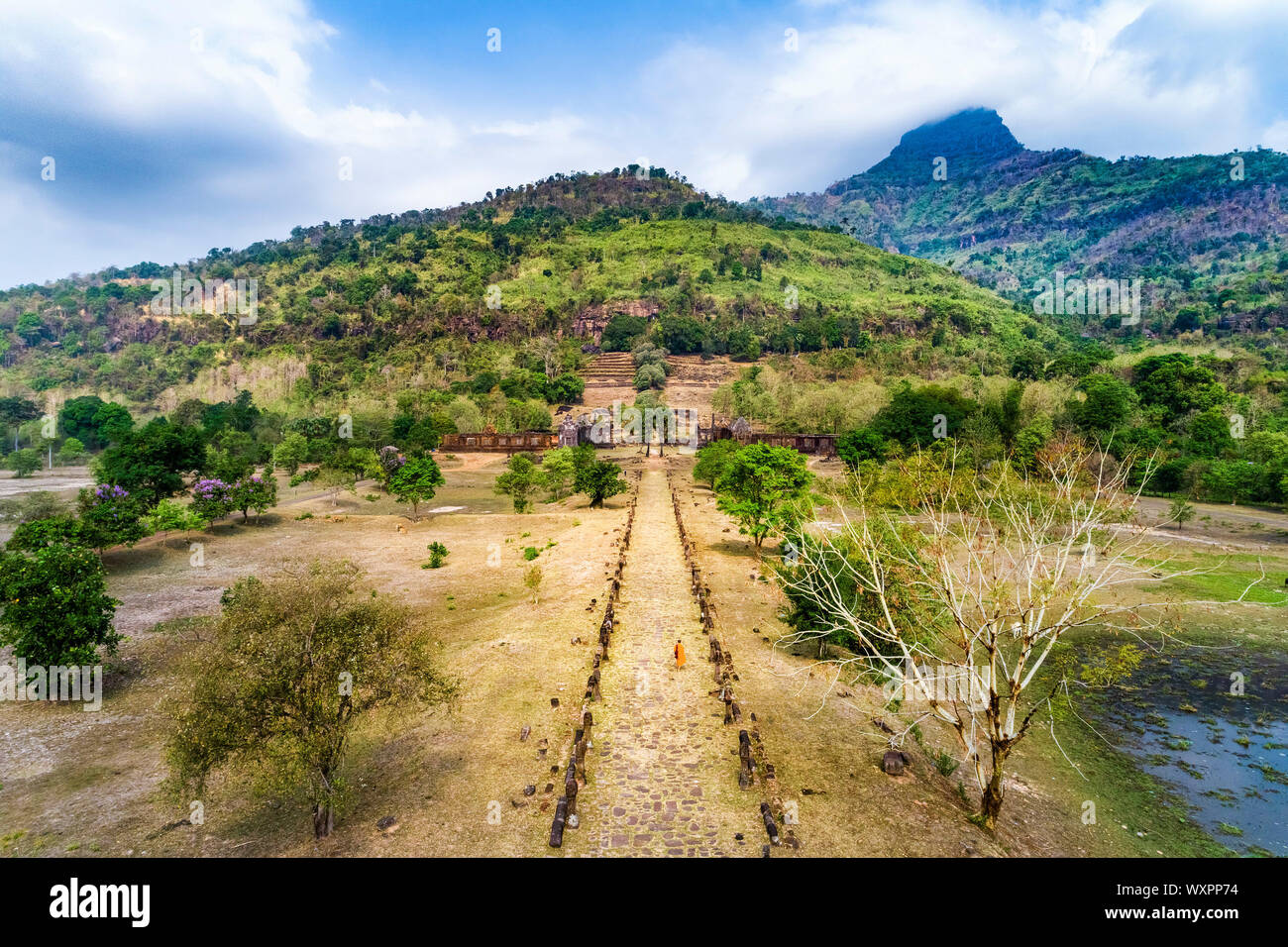 Wat Phou is a relic of a Khmer temple complex in southern Laos. Wat ...
