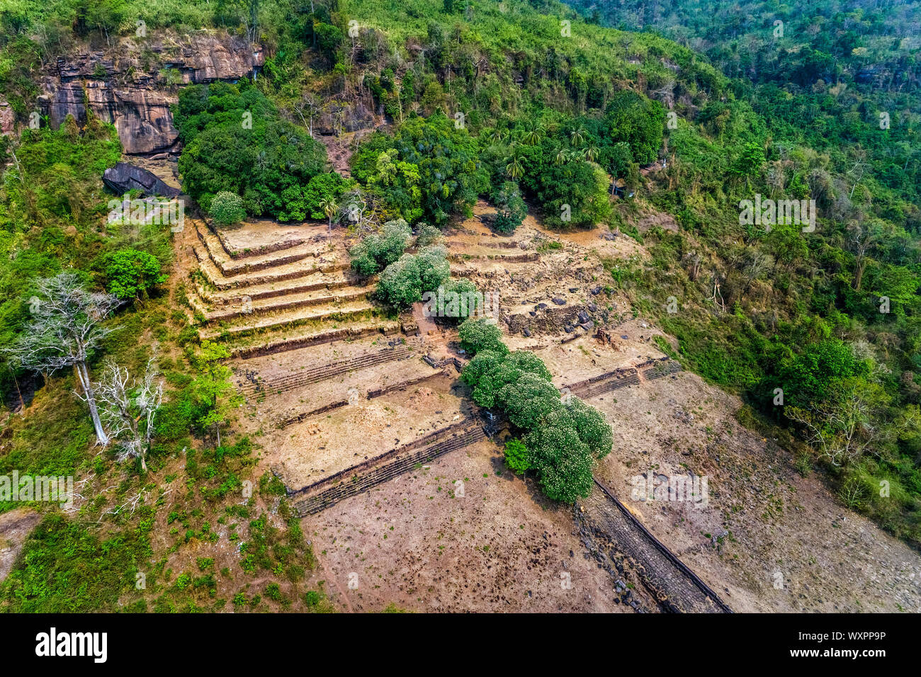 Wat Phou is a relic of a Khmer temple complex in southern Laos. Wat ...