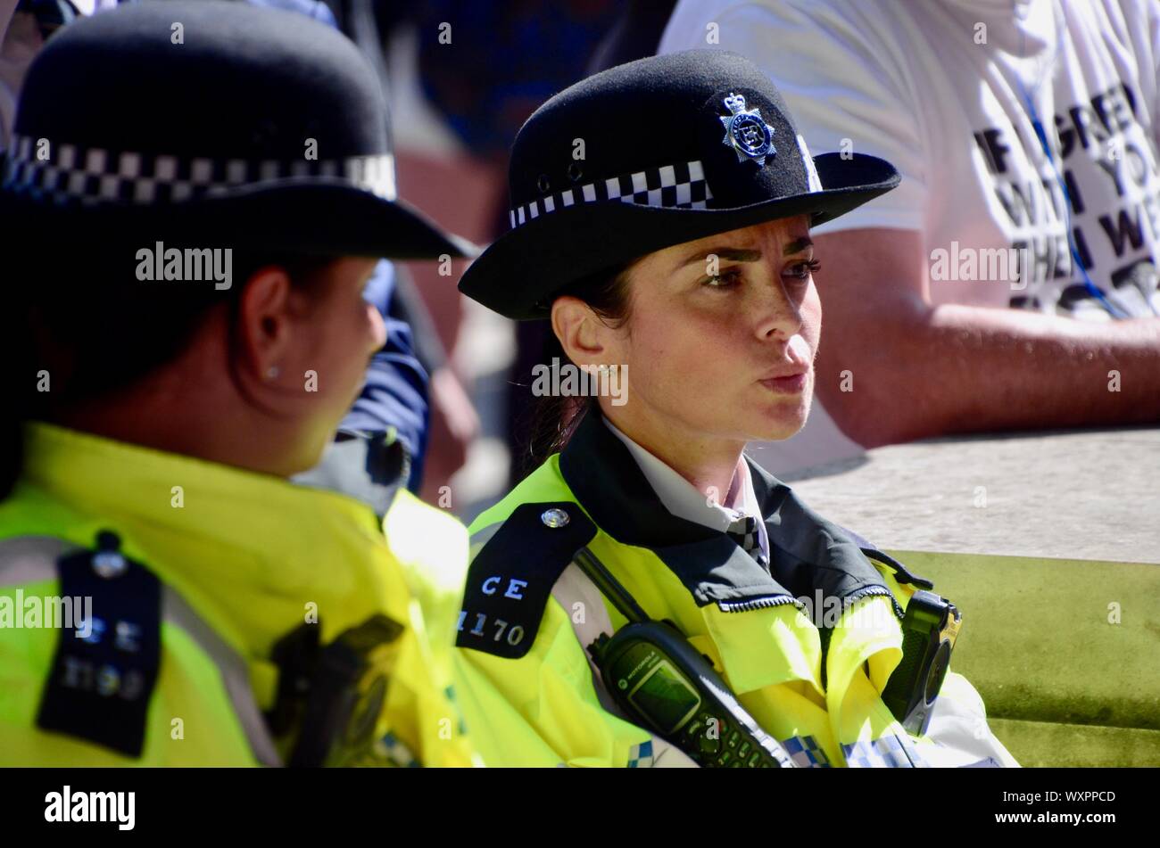 British female police hat hi-res stock photography and images - Alamy
