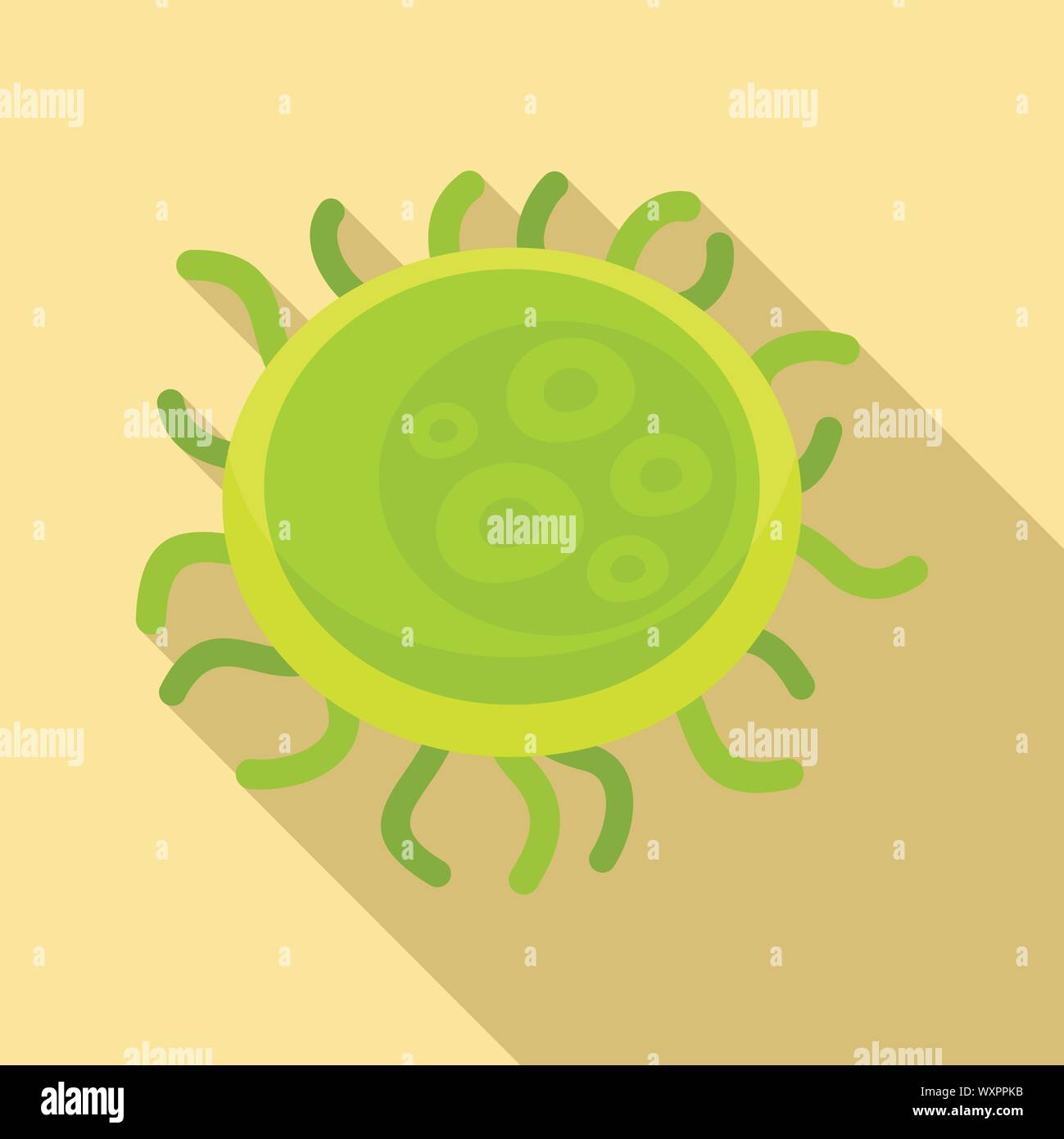 Bacteria icon. Flat illustration of bacteria vector icon for web design ...