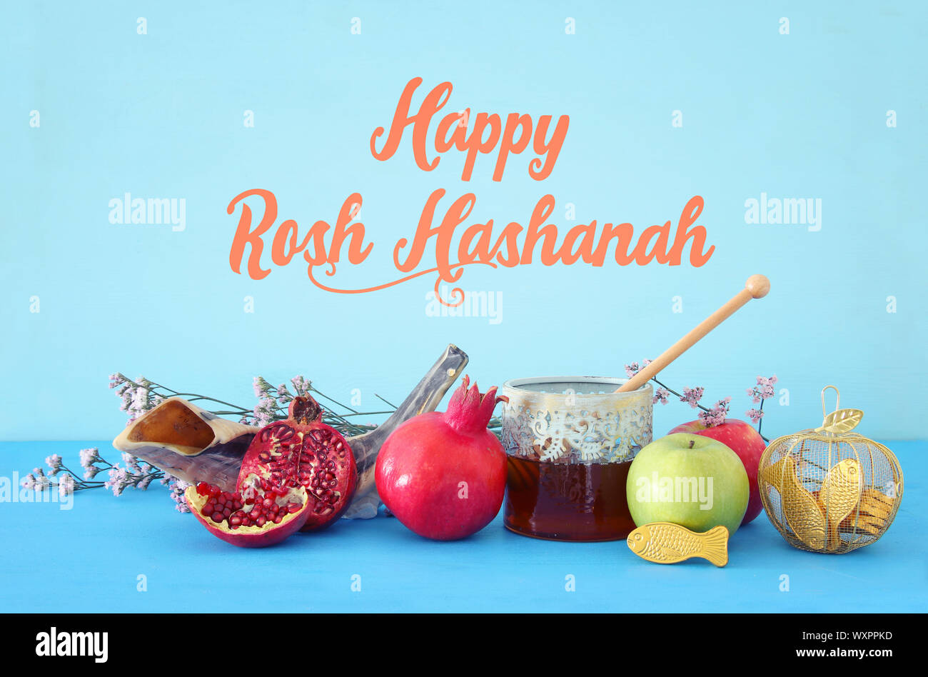 religion image of Rosh hashanah (jewish New Year holiday) concept ...