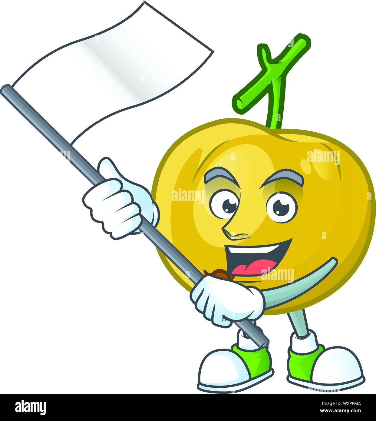 With flag sweet araza in cartoon mascot style Stock Vector Image & Art ...