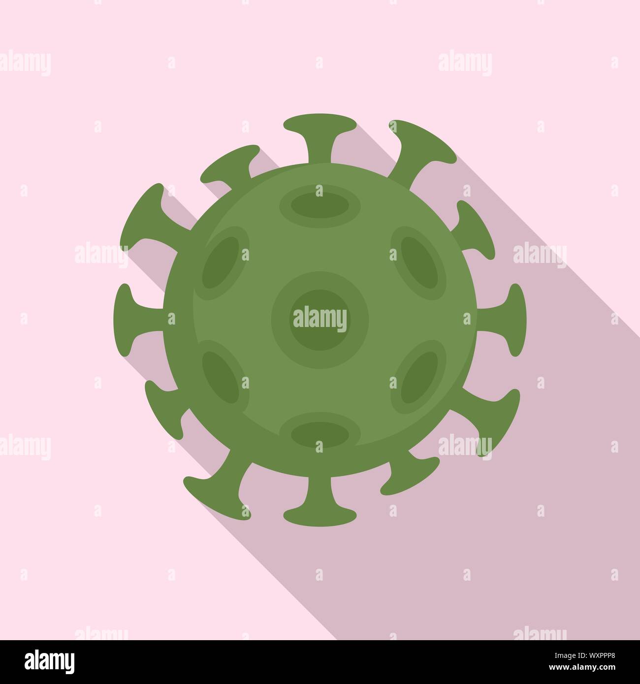 Cancer cell icon. Flat illustration of cancer cell vector icon for web ...