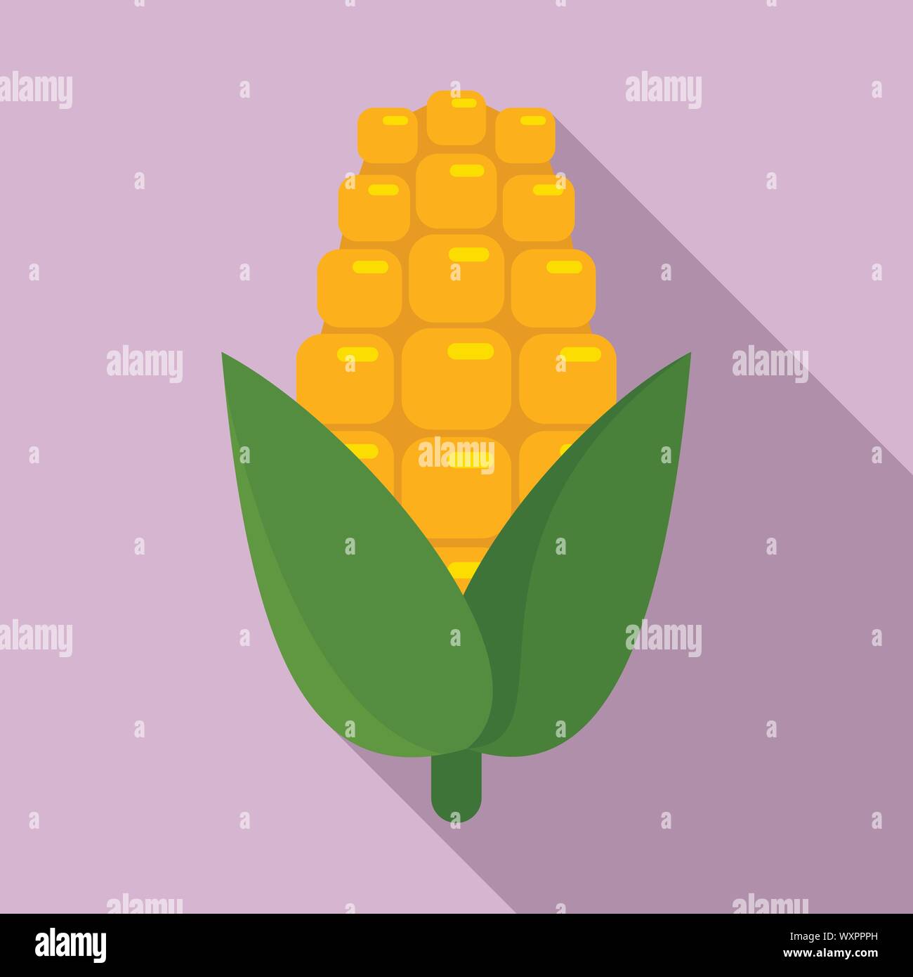 Corn icon. Flat illustration of corn vector icon for web design Stock ...