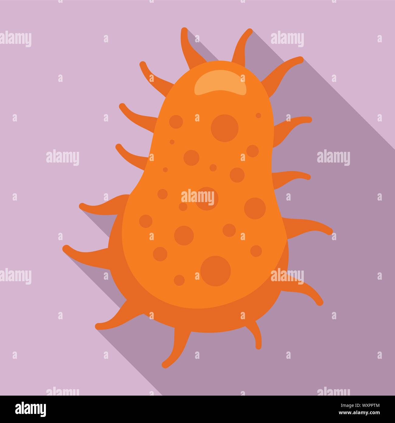 Pathogen bacteria icon. Flat illustration of pathogen bacteria vector ...