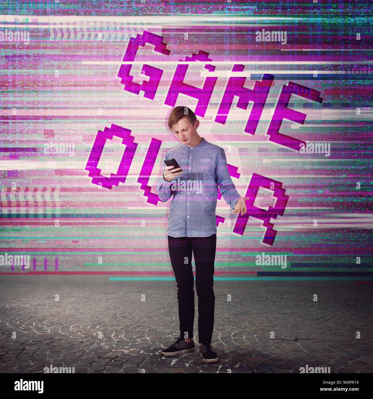 Game over screen hi-res stock photography and images - Alamy