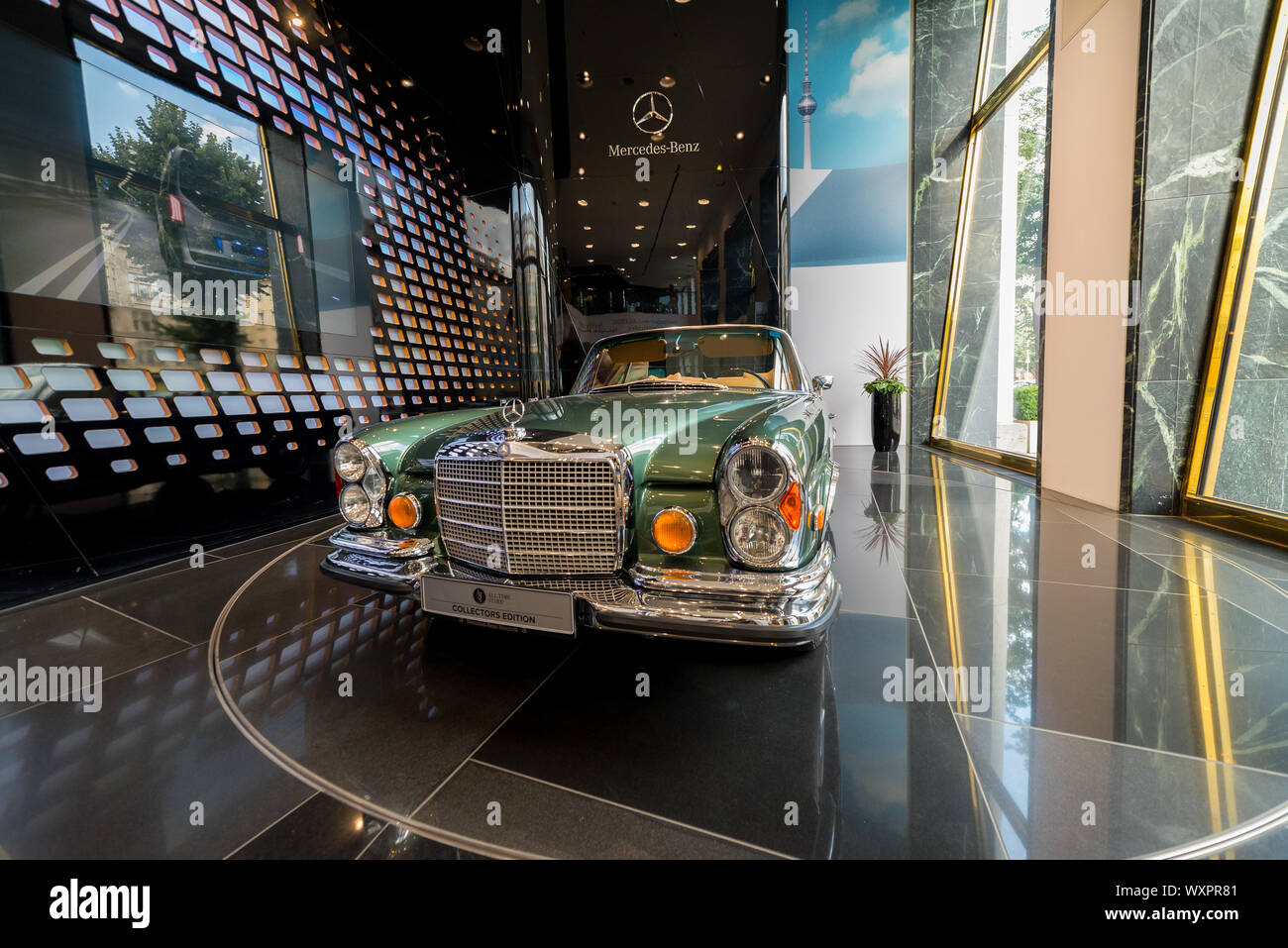 Berlin, Germany - 3 august 2019:Model of Mercedes Benz classic vintage ...