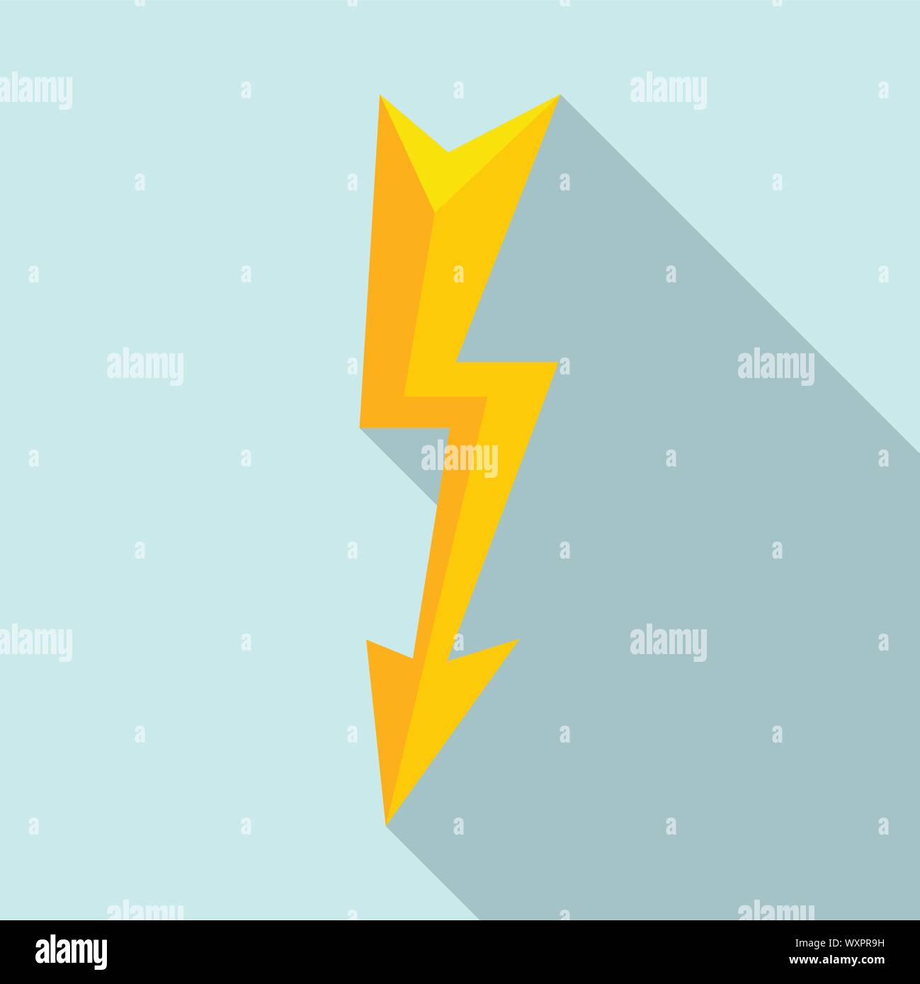 Thunderbolt icon. Flat illustration of thunderbolt vector icon for web ...