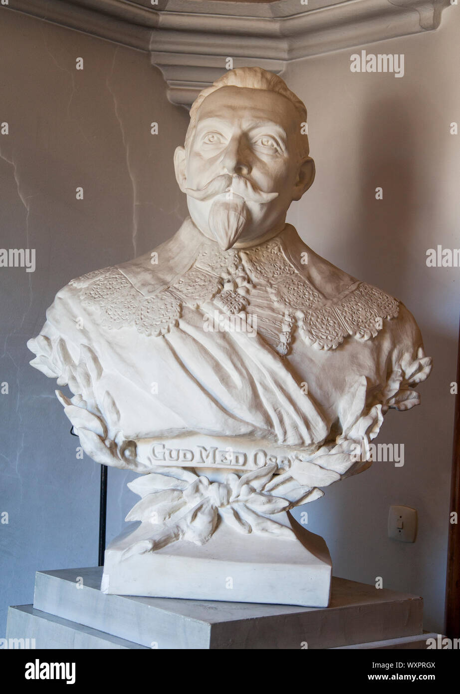 Bust of the Swedish King Gustav Adolf who died in Lützen Germany during ...