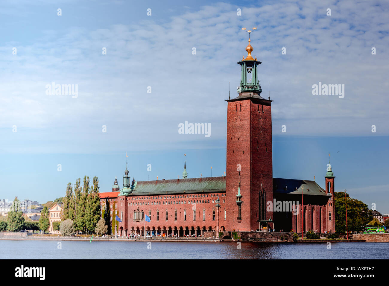 Stockholm, Sweden. Scenic Skyline View Of Famous Tower Of Stockholm ...
