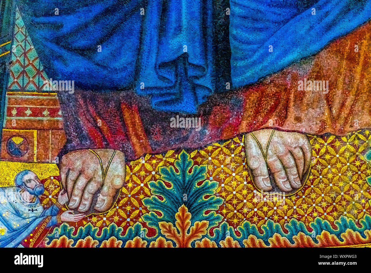 Ancient Jesus Feet Mosaic Papal Basilica Saint Paul Beyond Walls ...