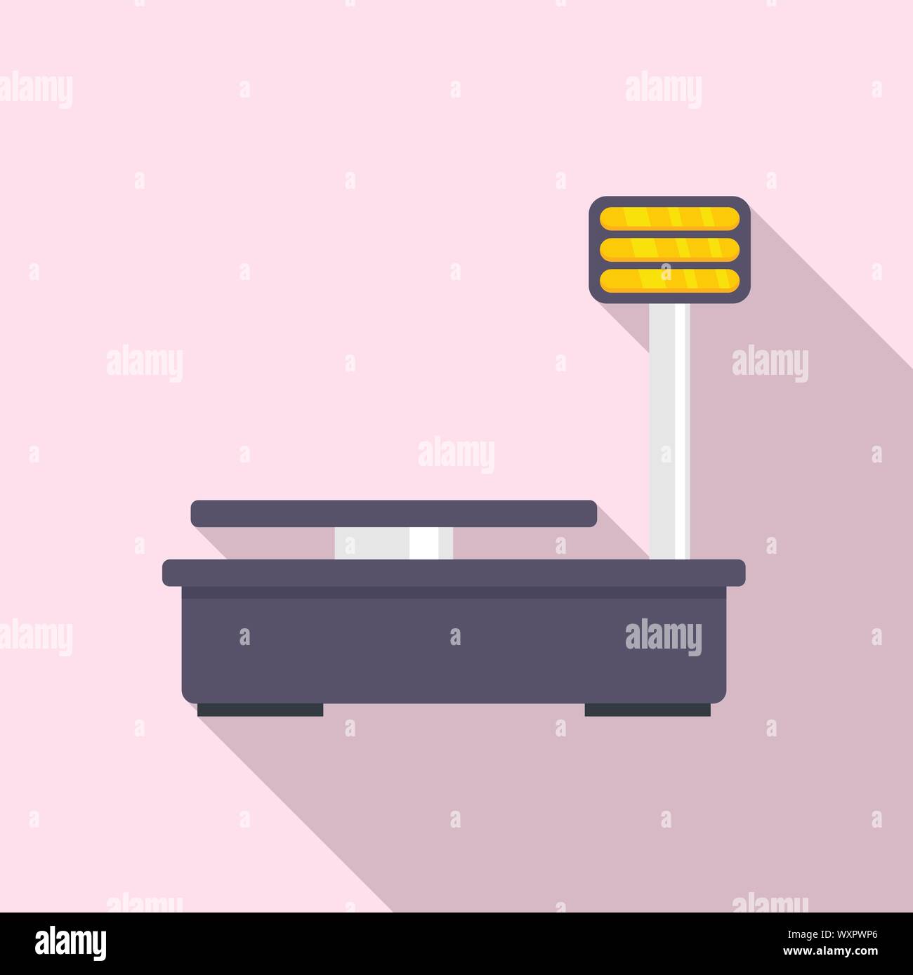 Modern scales icon. Flat illustration of modern scales vector icon for ...