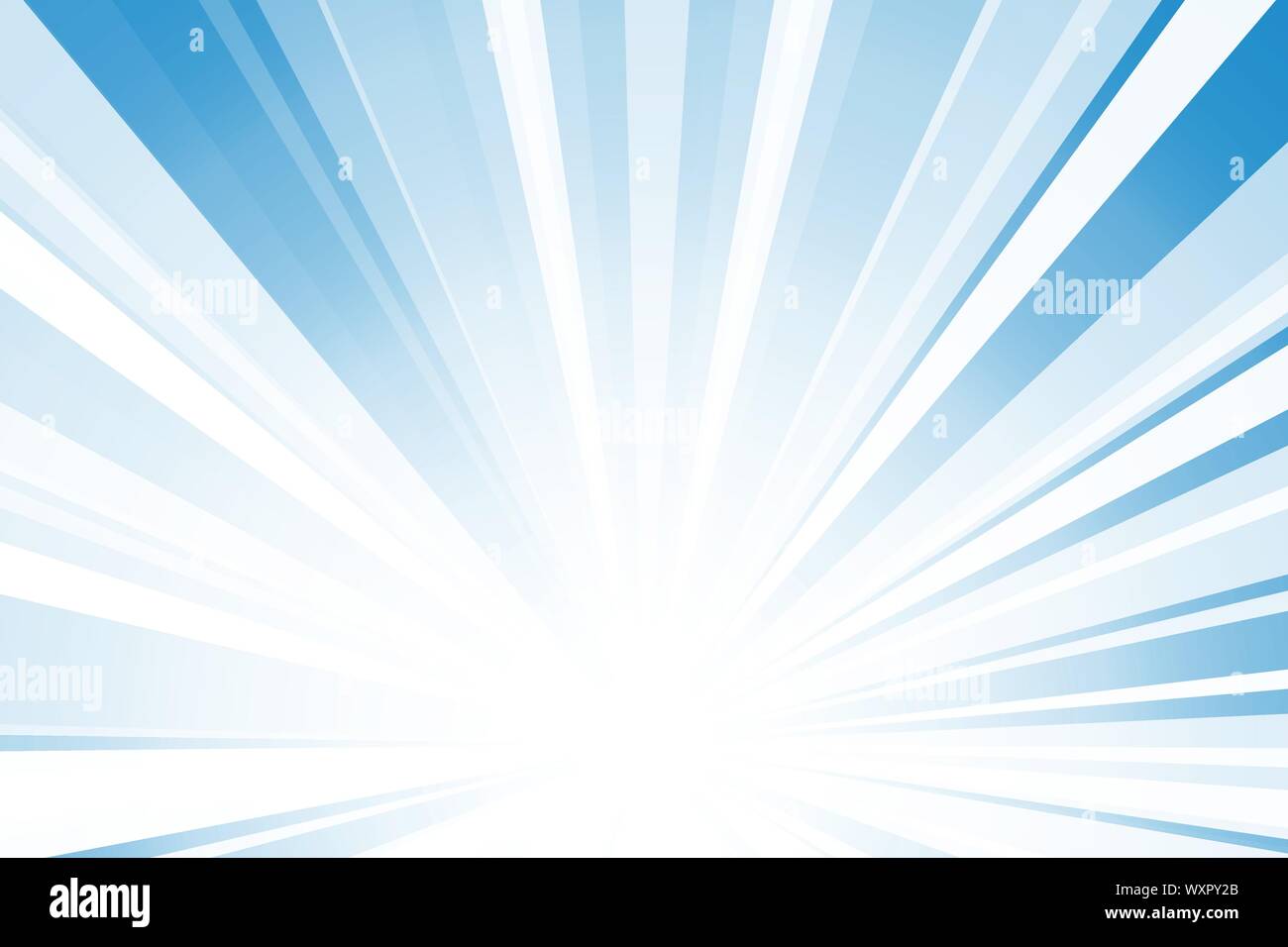 Bright ray abstract and light blue background, vector and illustration ...