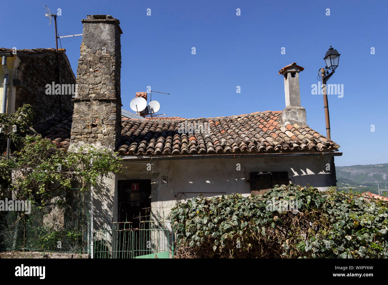 Central Istria (Istra), Croatia - A weathered stone house in a peaceful ...