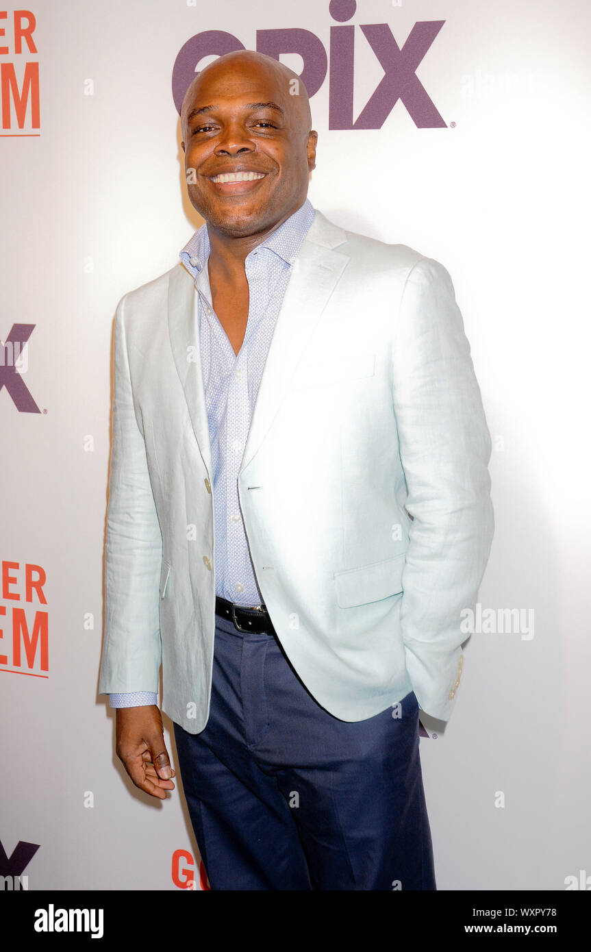 Ty Jones attends the Godfather of Harlem screening at the Apollo ...