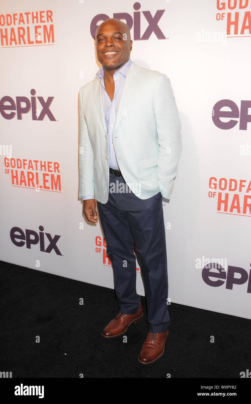Ty Jones attends the Godfather of Harlem screening at the Apollo ...