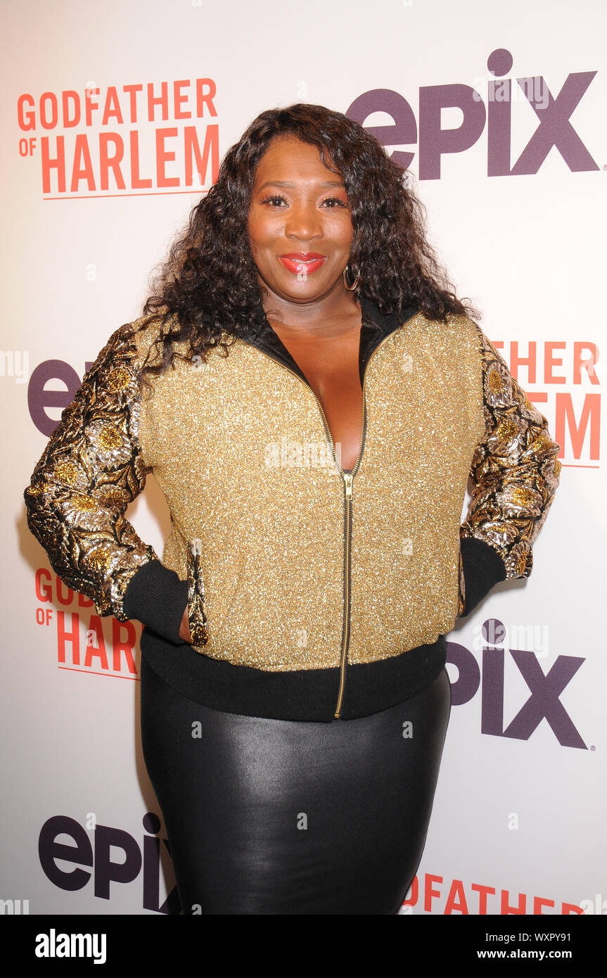 Bevy Smith attends the Godfather of Harlem screening at the Apollo ...