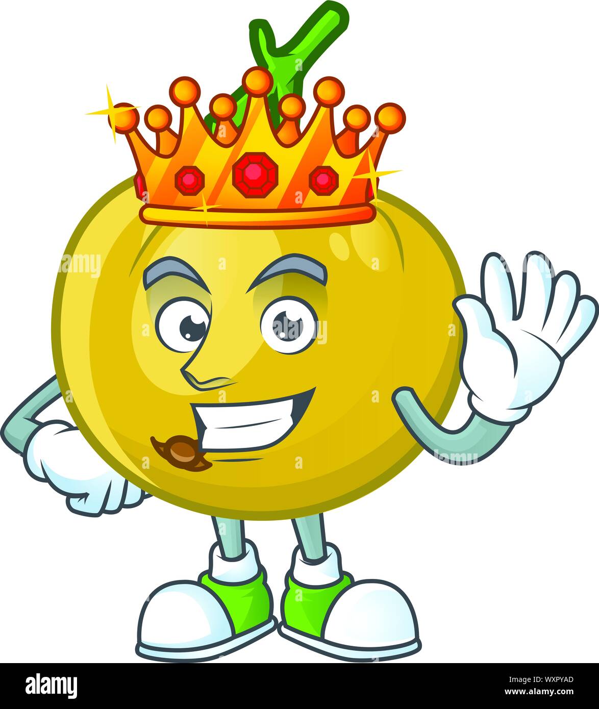 King sweet araza in cartoon mascot style Stock Vector Image & Art - Alamy