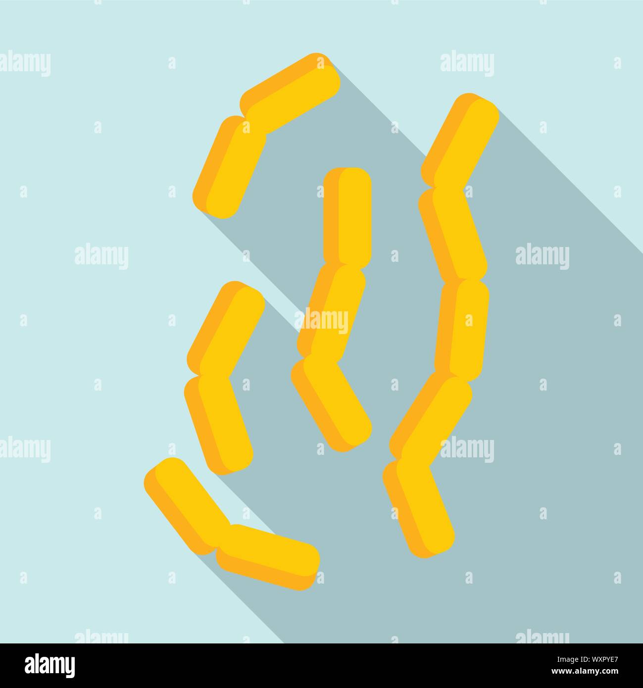 Bacteria infection icon. Flat illustration of bacteria infection vector ...