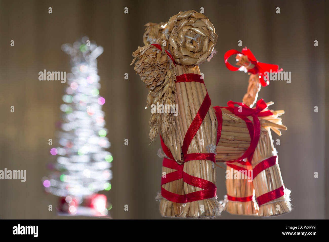 Straw goat christmas decoration on hi-res stock photography and images ...