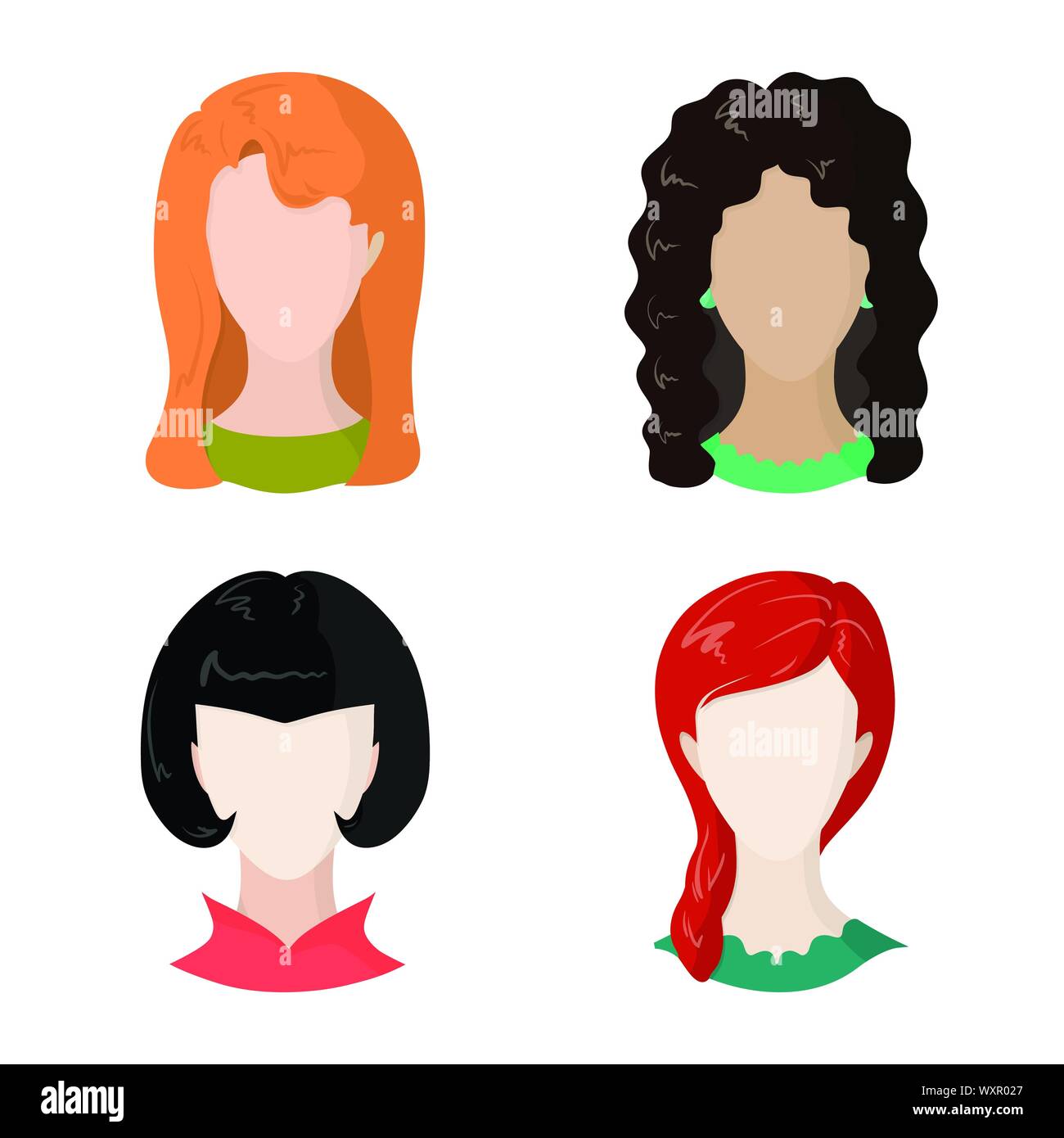 Vector illustration of avatar and dummy logo. Set of avatar and figure ...