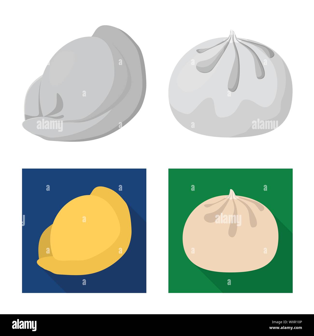 Vector design of products and cooking logo. Set of products and ...