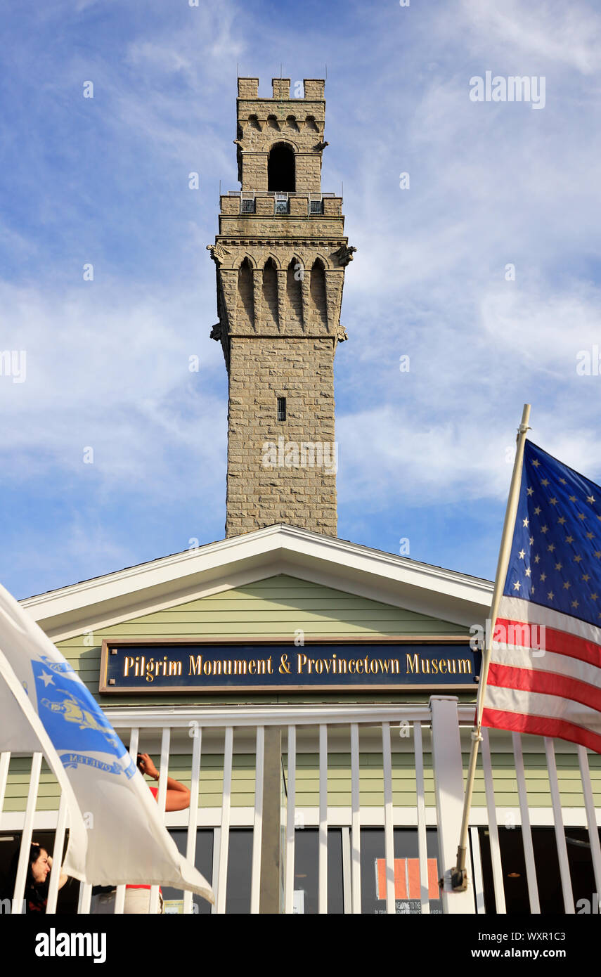 Pilgrim Monument Tower Provincetown Cape High Resolution Stock ...
