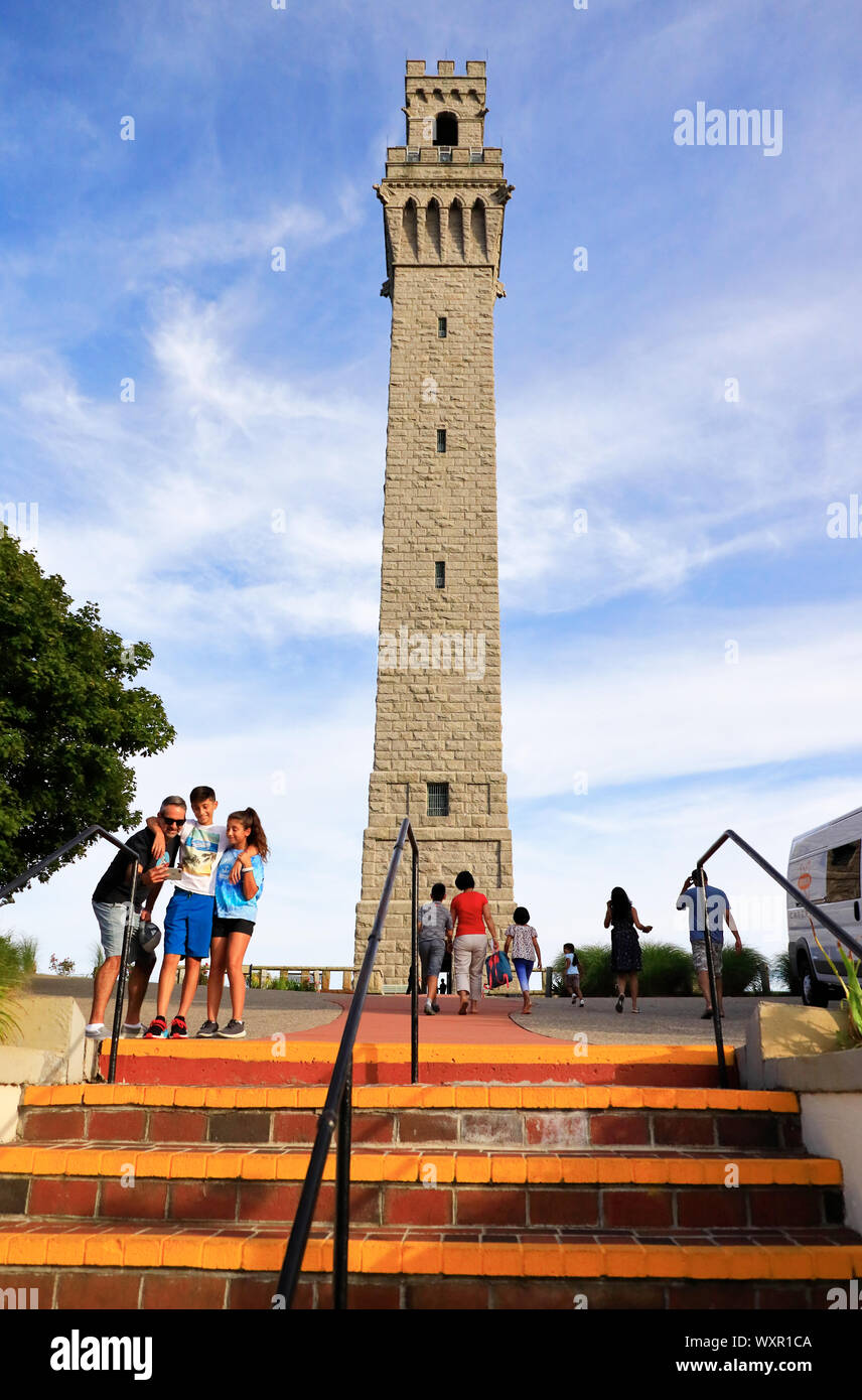 Pilgrim Monument Tower Provincetown Cape High Resolution Stock ...