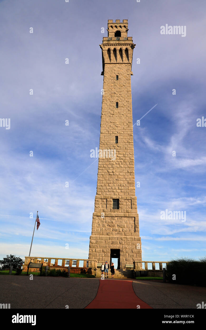 Pilgrim monument tower provincetown cape hi-res stock photography and ...