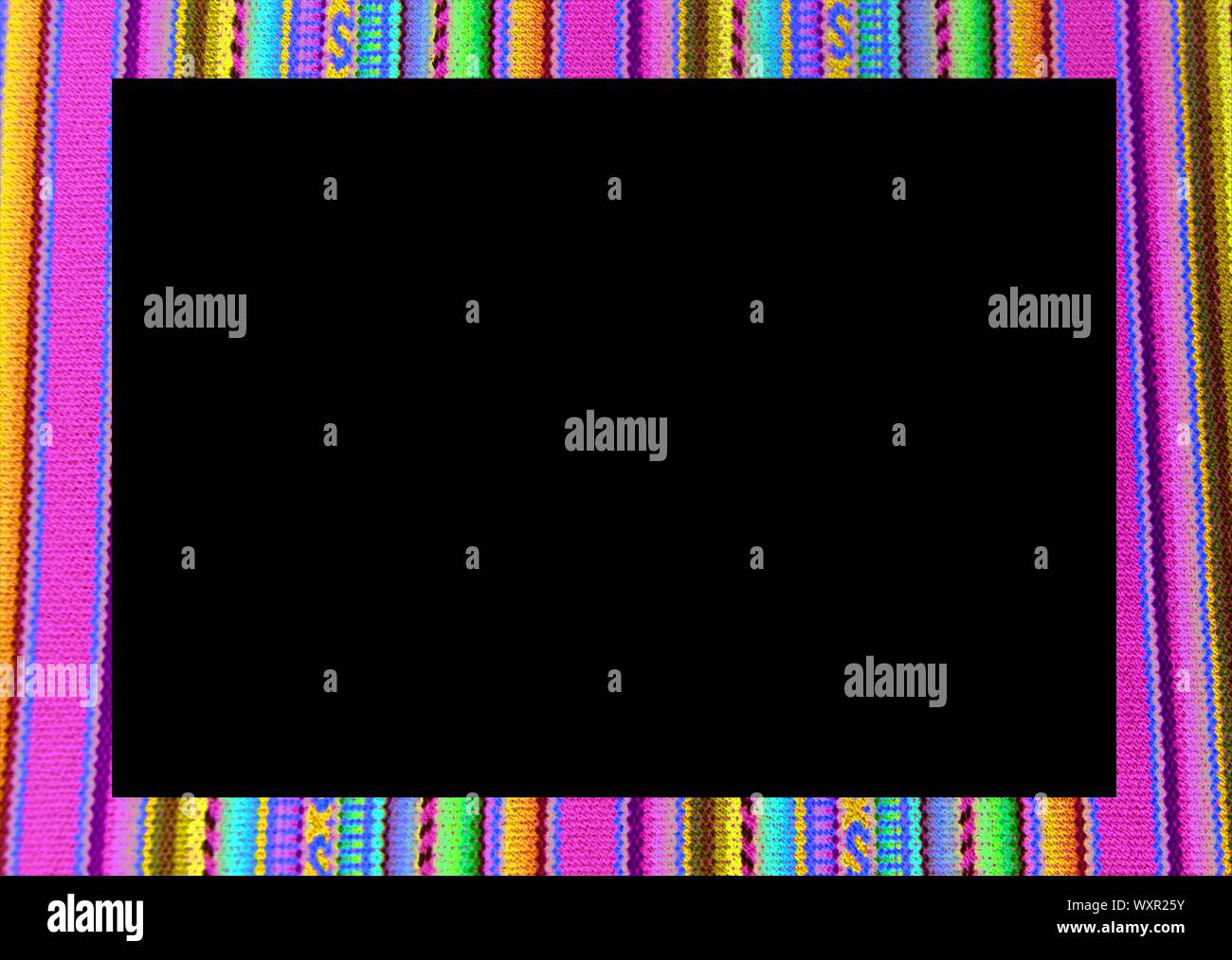 colorful peruvian inka fabric textile, writen in PERU text lima peru ...