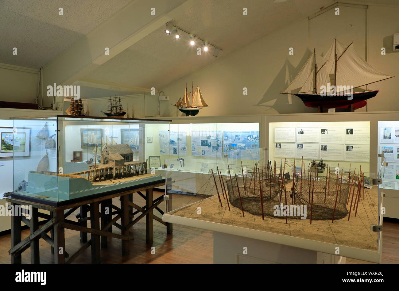 Interior view of Provincetown Museum inside of Pilgrim Monument ...