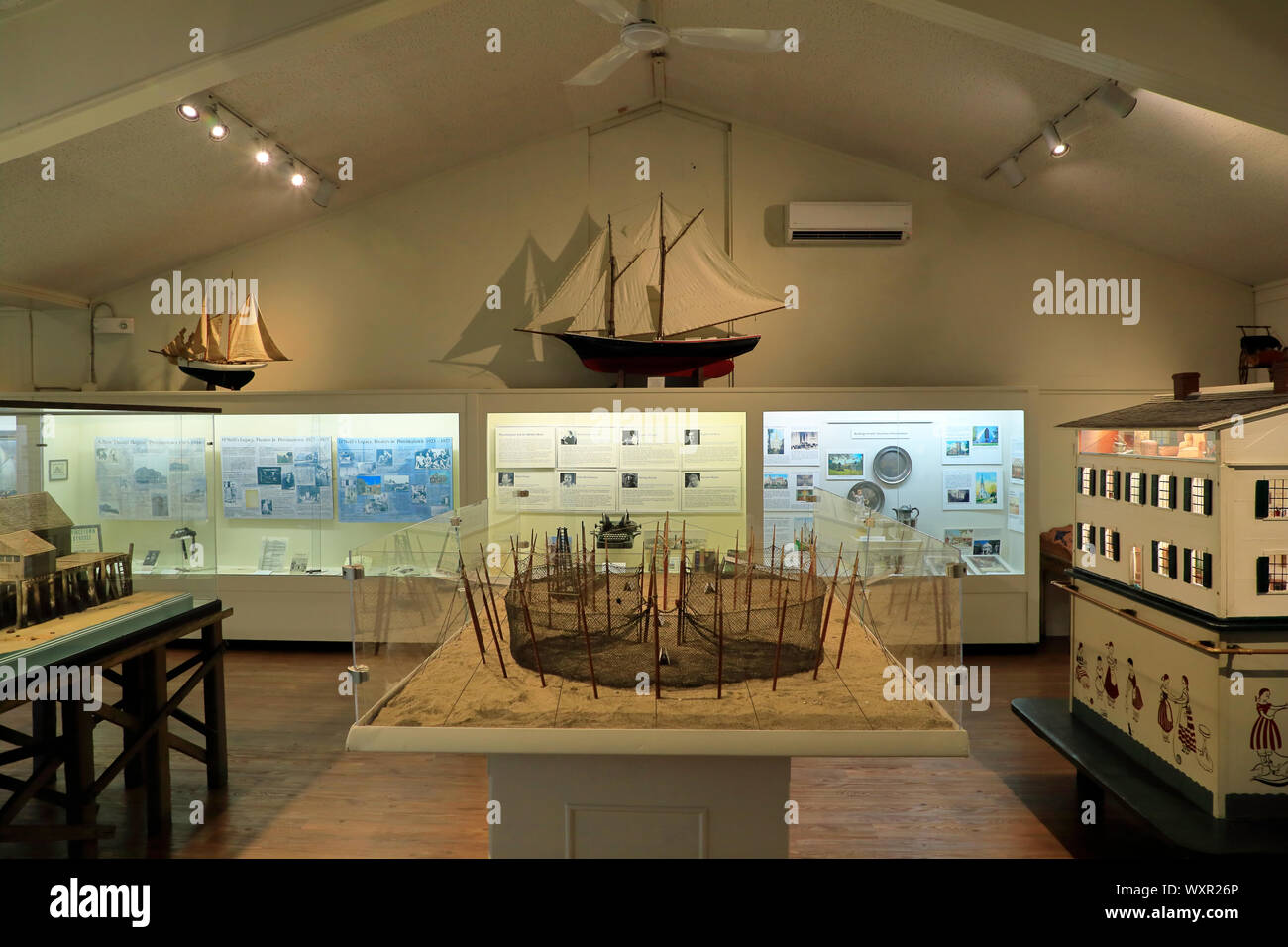 Interior view of Provincetown Museum inside of Pilgrim Monument ...