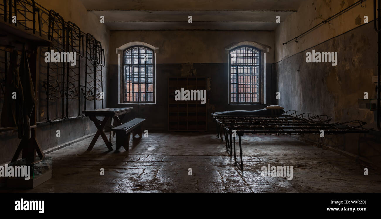 A picture of one of the rooms inside the Ninth Fort museum complex ...