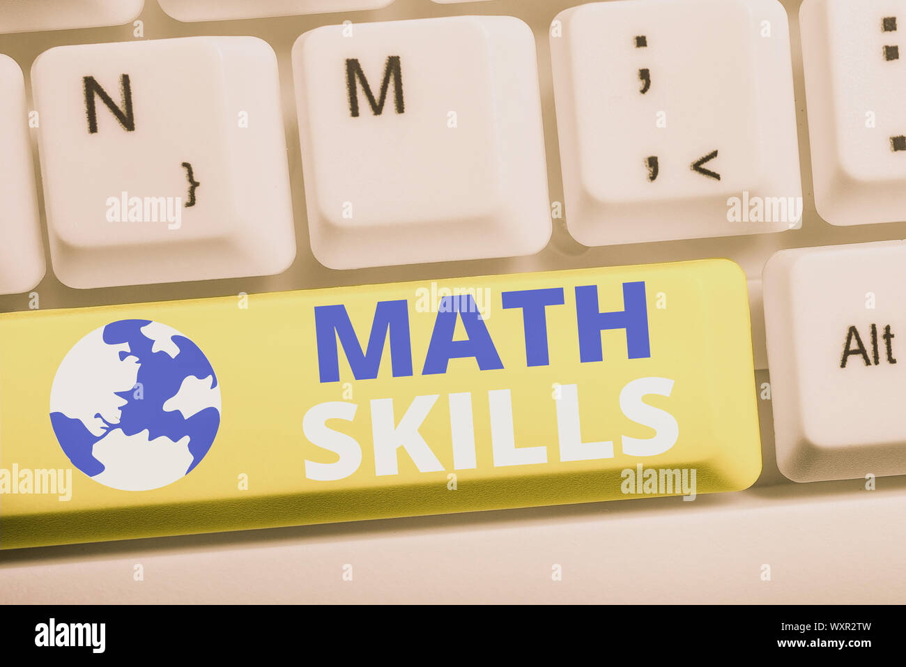 Word writing text Math Skills. Business photo showcasing starting to ...