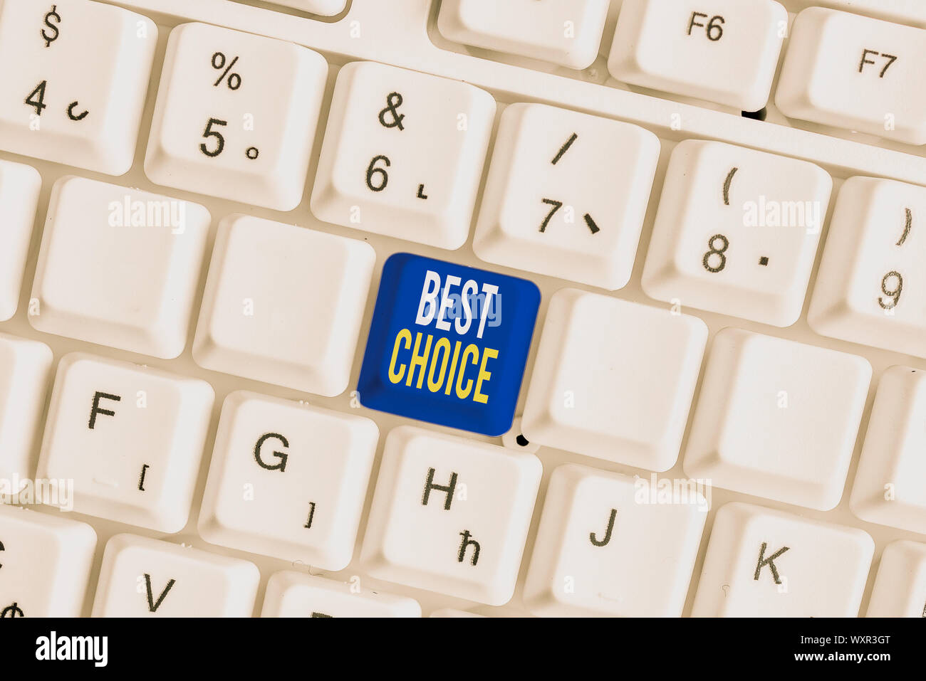 Conceptual hand writing showing Best Choice. Concept meaning act of ...