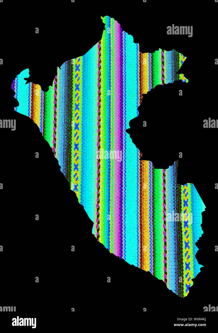 Peru map hi-res stock photography and images - Alamy